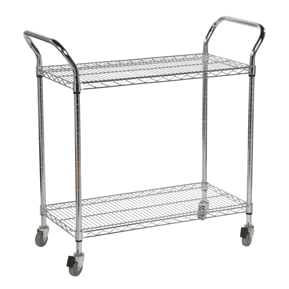 Eclipse Chrome General Purpose Trolley - 2 Levels - Tufferman