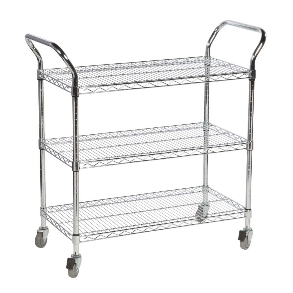Eclipse Chrome General Purpose Trolley - 3 Levels - Tufferman