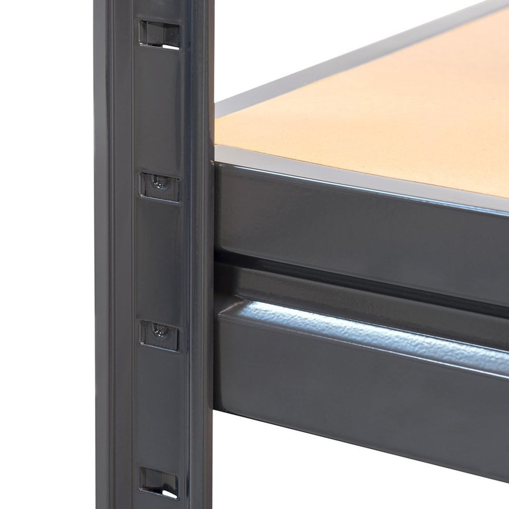 1x Storalex HRX Industrial Shelving 1770mm High 600kg Grey - Tufferman