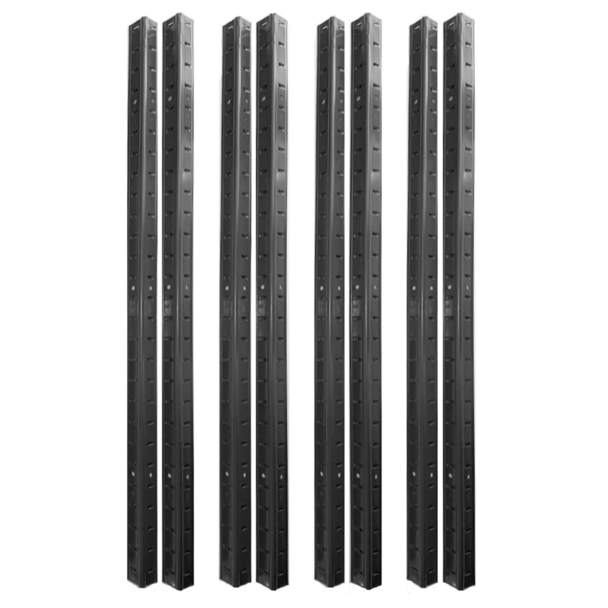 8x Storalex VRS 900mm Uprights - Grey - Tufferman