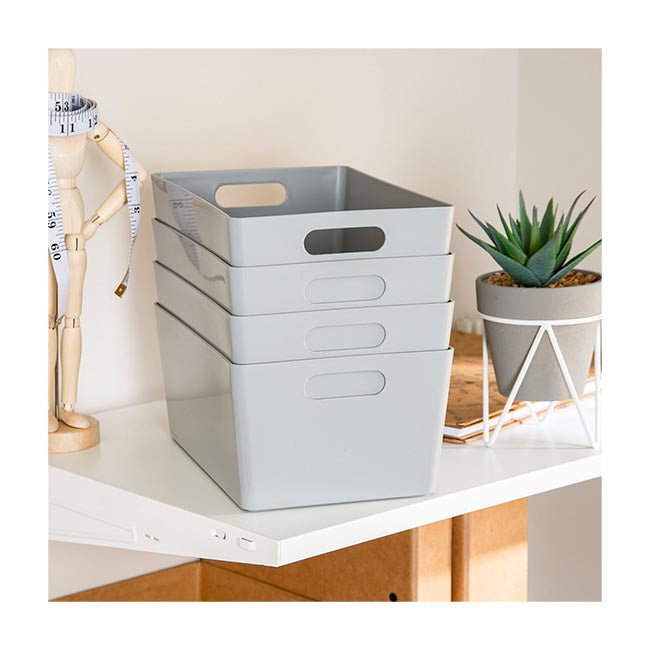Wham Storage Studio Baskets - Grey - Tufferman