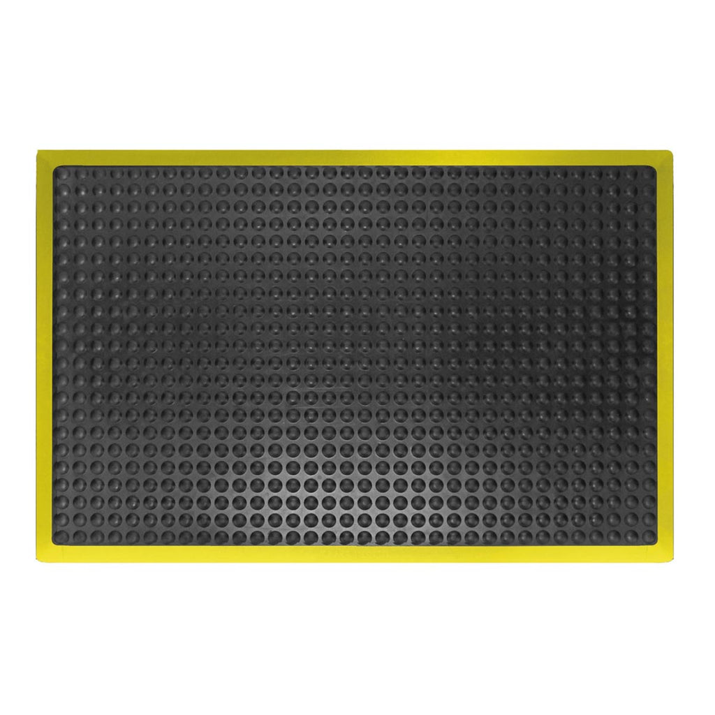 COBA Bubblemat Anti-Fatigue Mat - Black & Yellow - Tufferman