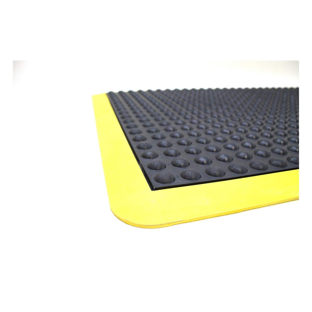 COBA Bubblemat Anti-Fatigue Mat - Black & Yellow - Tufferman