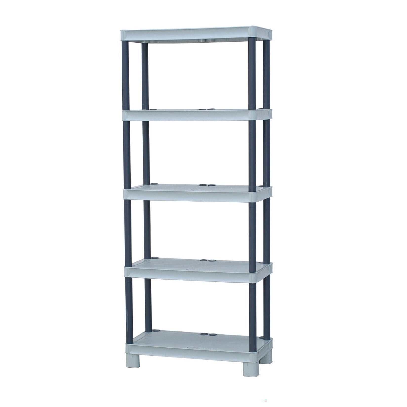1x Storalex PTR Plastic Shelving Unit 1720mm High 20kg Grey - Tufferman