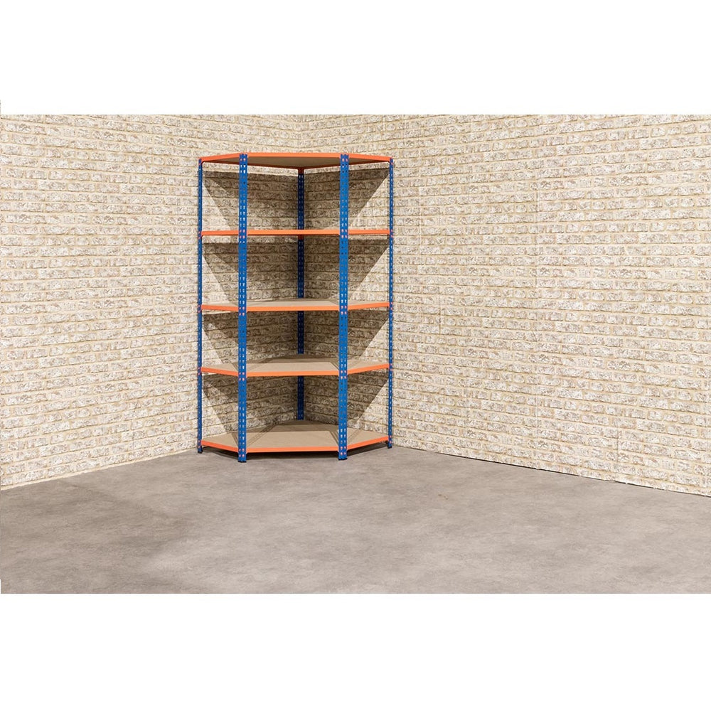 1x Storalex SX340 Corner Industrial Shelving 1980mm High 340kg - Tufferman