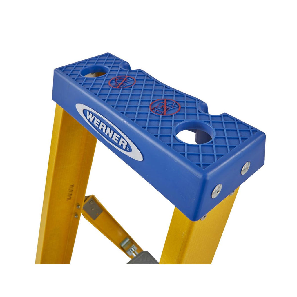 Werner Fibreglass Platform Step Ladders - (8 Sizes) - Tufferman