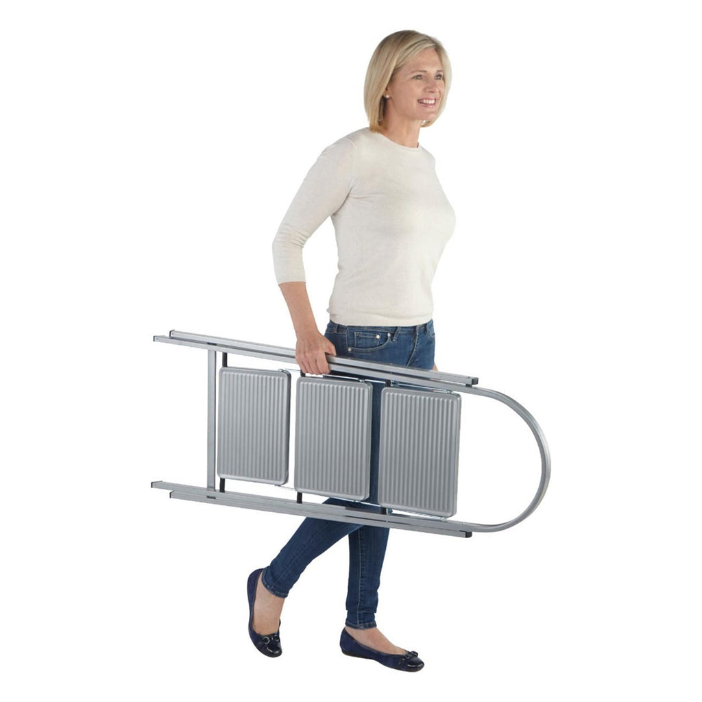 Werner Grey Step Stool - 3 Tread - Tufferman